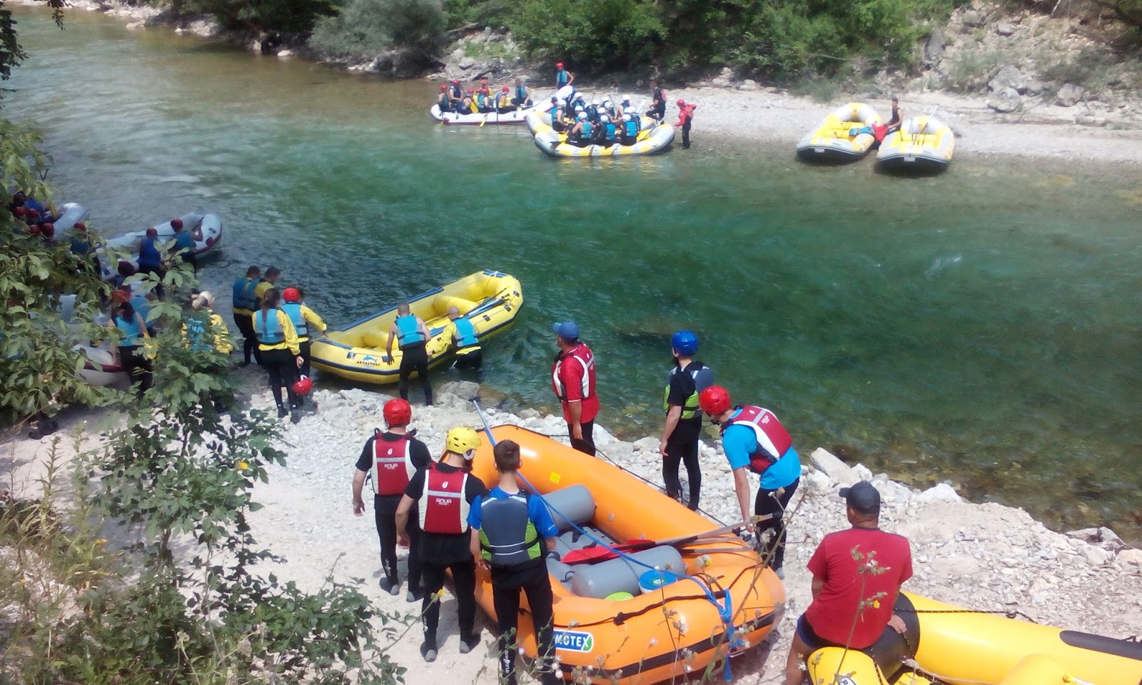 Start rafting point on the Neretva river - Rafting Neretva