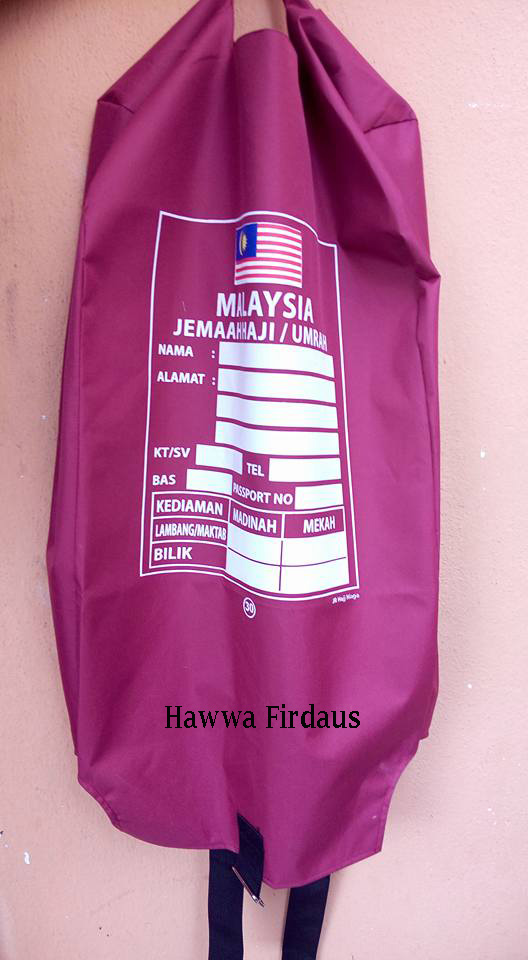 KELENGKAPAN HAJI DAN UMRAH: SARUNG BEG HAJI PVC
