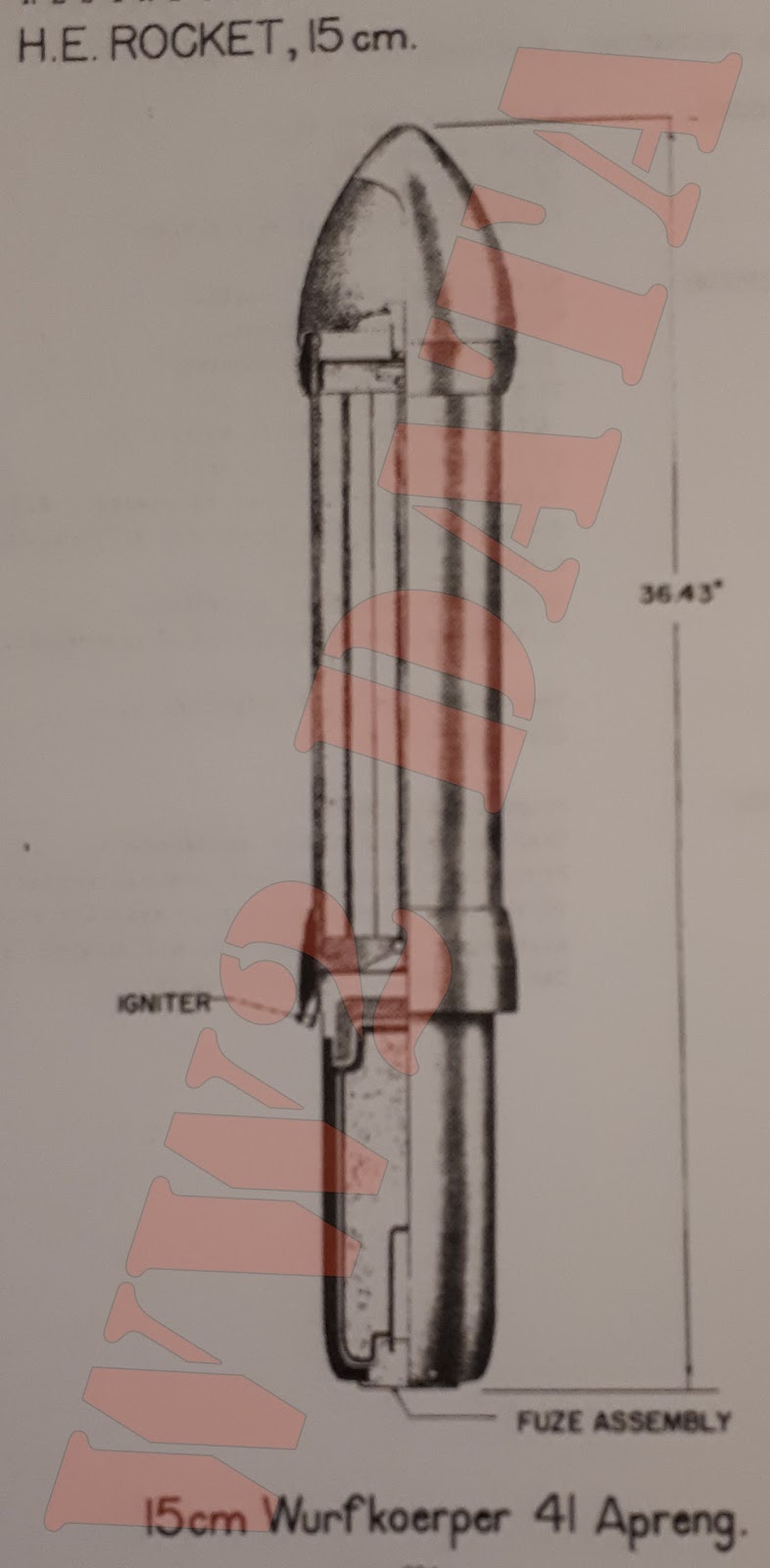WW2 Equipment Data: German Projectiles - 100mm+ Mortar Rounds and Rockets