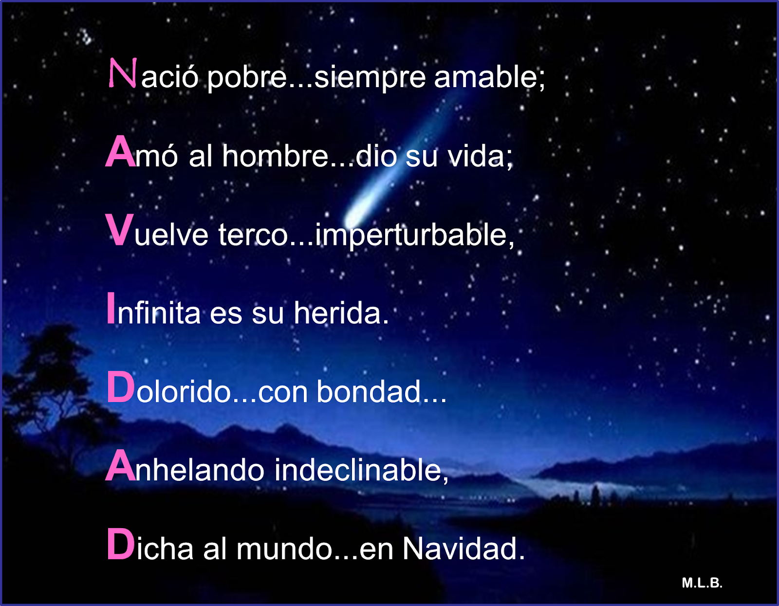 Palabras, Poesías y Versos con Rima: Acrostico: NAVIDAD