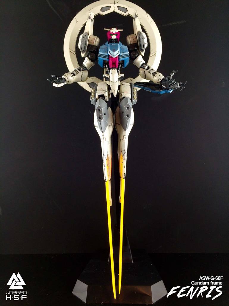 GUNDAM GUY: 1/144 ASW-G-66f Gundam Frame Fenris - Custom Build