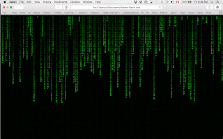 In the Beginning ...: Hebrew/Yiddish Matrix-like Screensaver