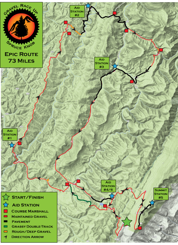 Spruce Knob Cycling: Course Descriptions