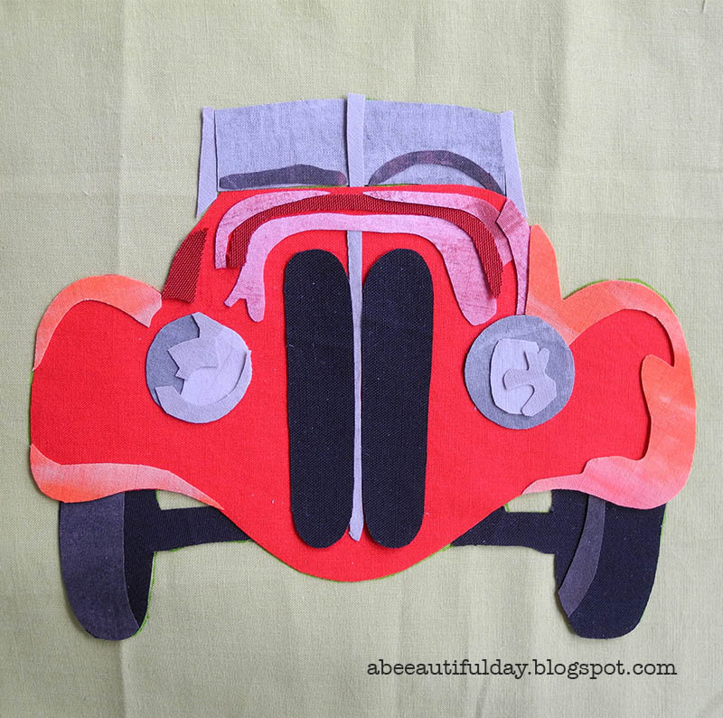 A Beautiful Day : Retro Car applique in a few steps
