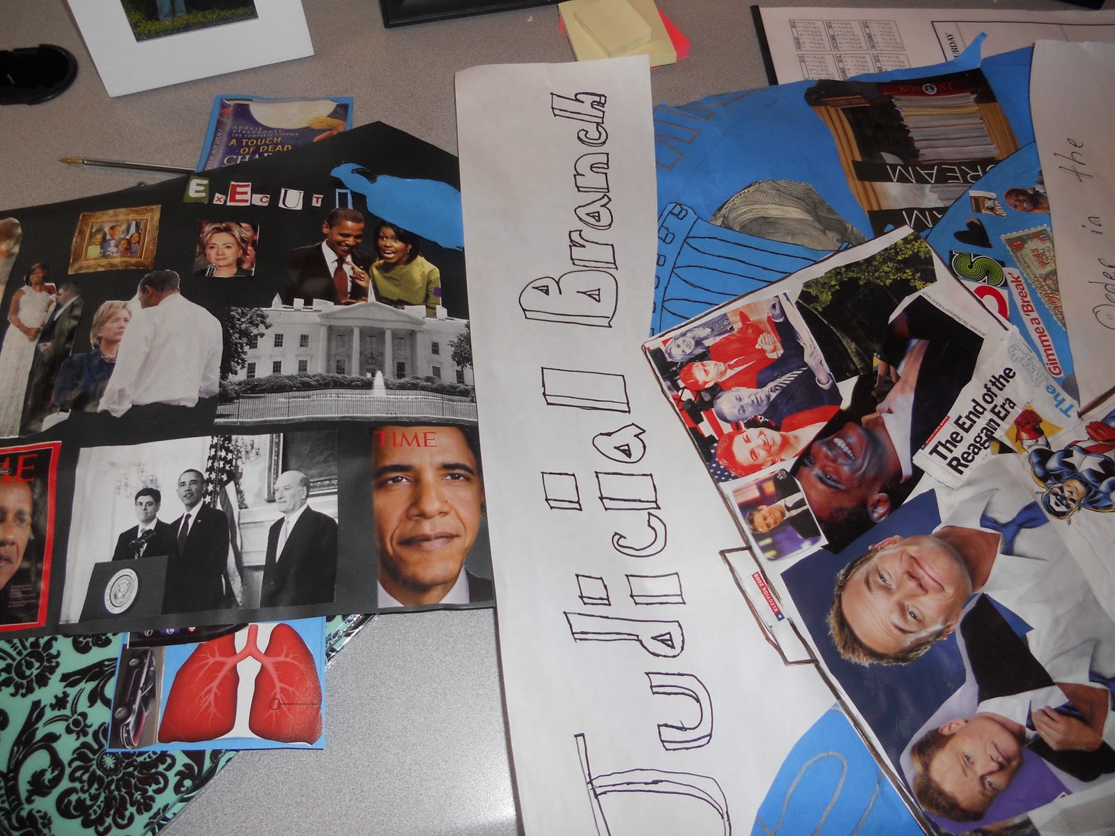 Ms. Haughey's History Class: US Government and Ok. History Collages