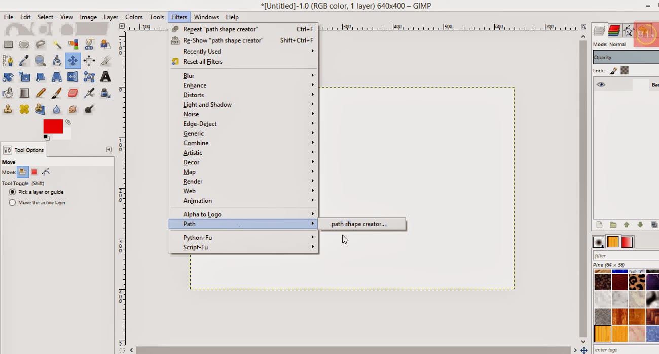 Cara Membuat Shape di Gimp - Desain Zain
