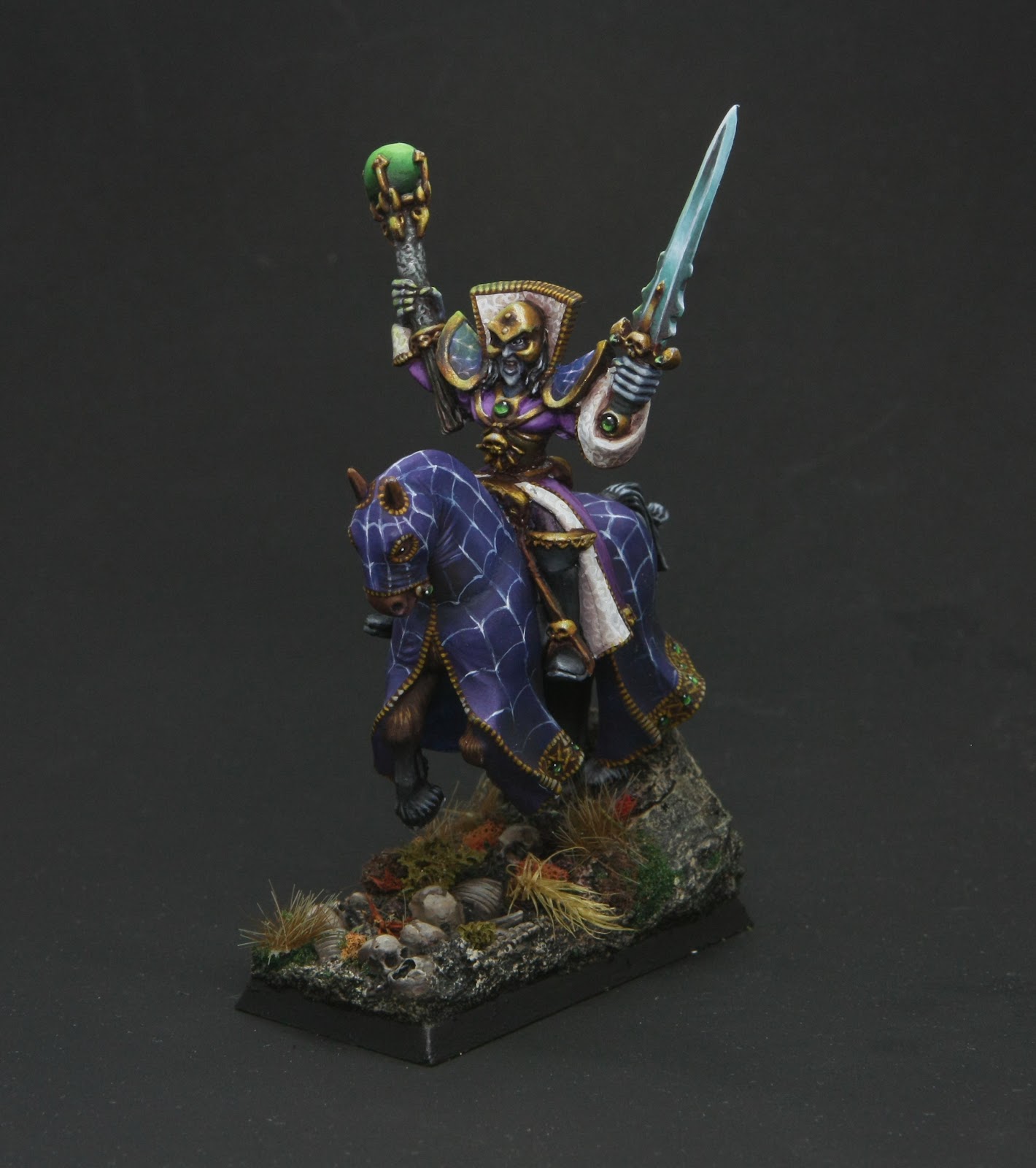 HopeRiver's Valley: Necromancers WH FB. Footed and mounted.