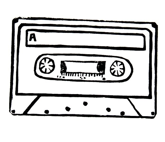 Cassette Tape Coloring Pages