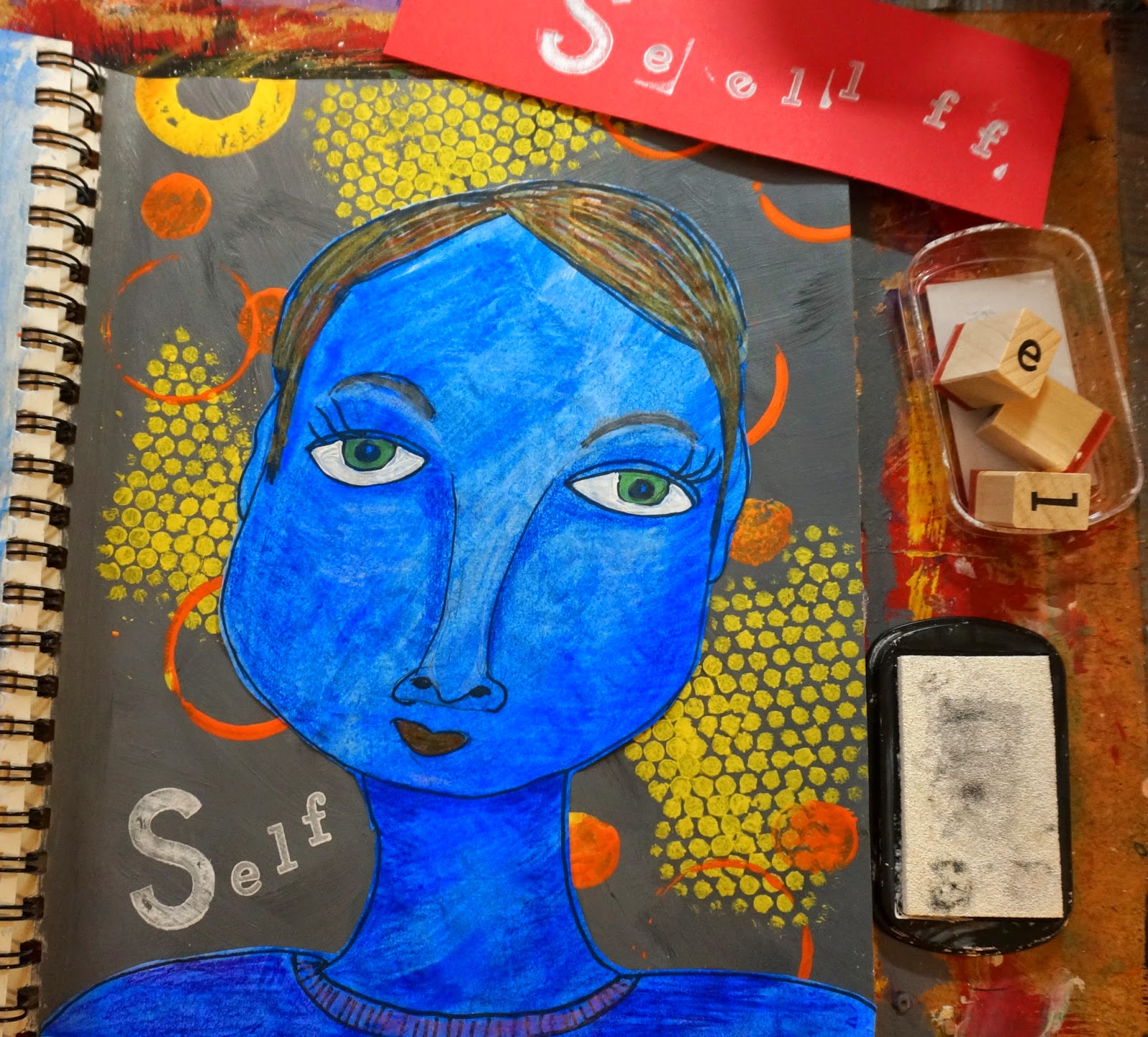 that artist woman: Self Portraits and Art Journal Page