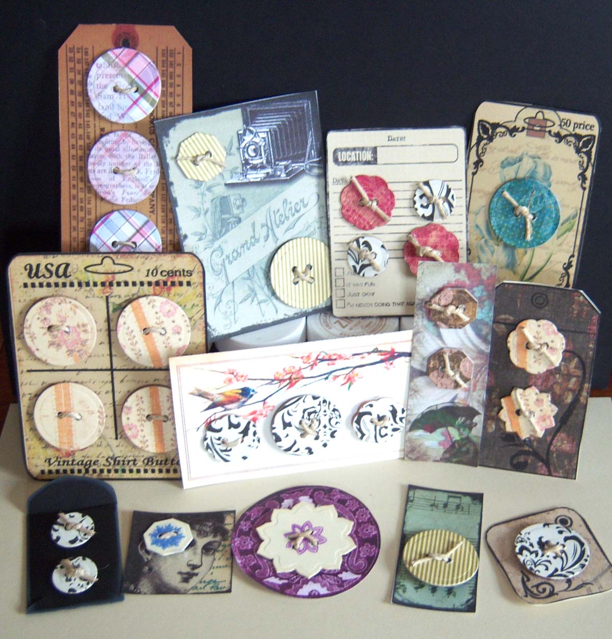 Shoregirls Creations Cardboard Buttons Tutorial