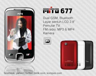 Harga Mito 677 dan Spesifikasi HP Mito 677