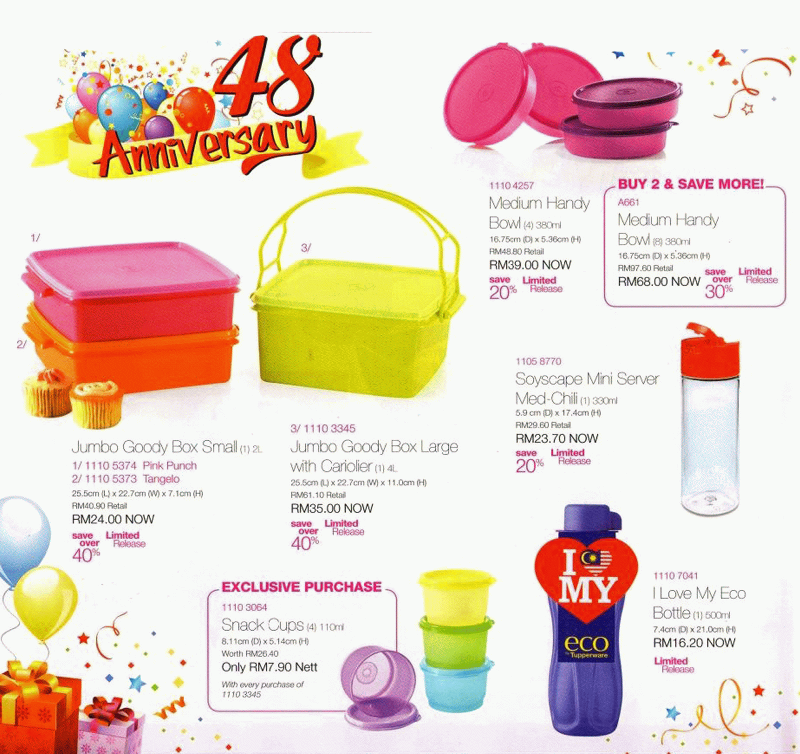 TUPPERWARE CREATIVE DESIGN: LEAFLET 11-31 MARCH 2013~ 48 ANNIVERSARY ...