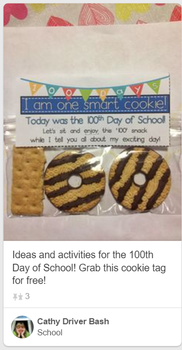 Meriendas con el número 100