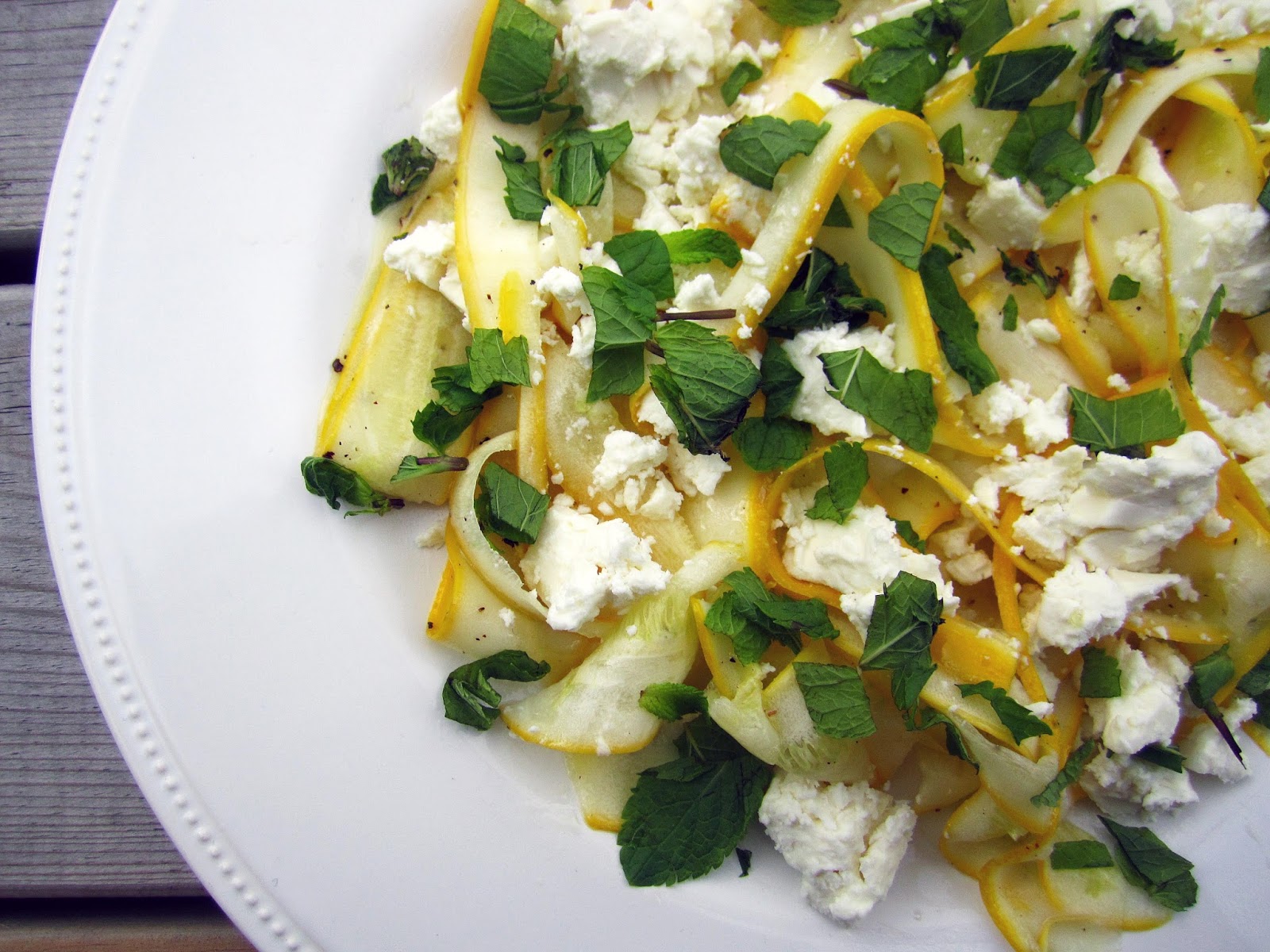 Courgette and Lemon Salad with Feta and Mint | The Grazer