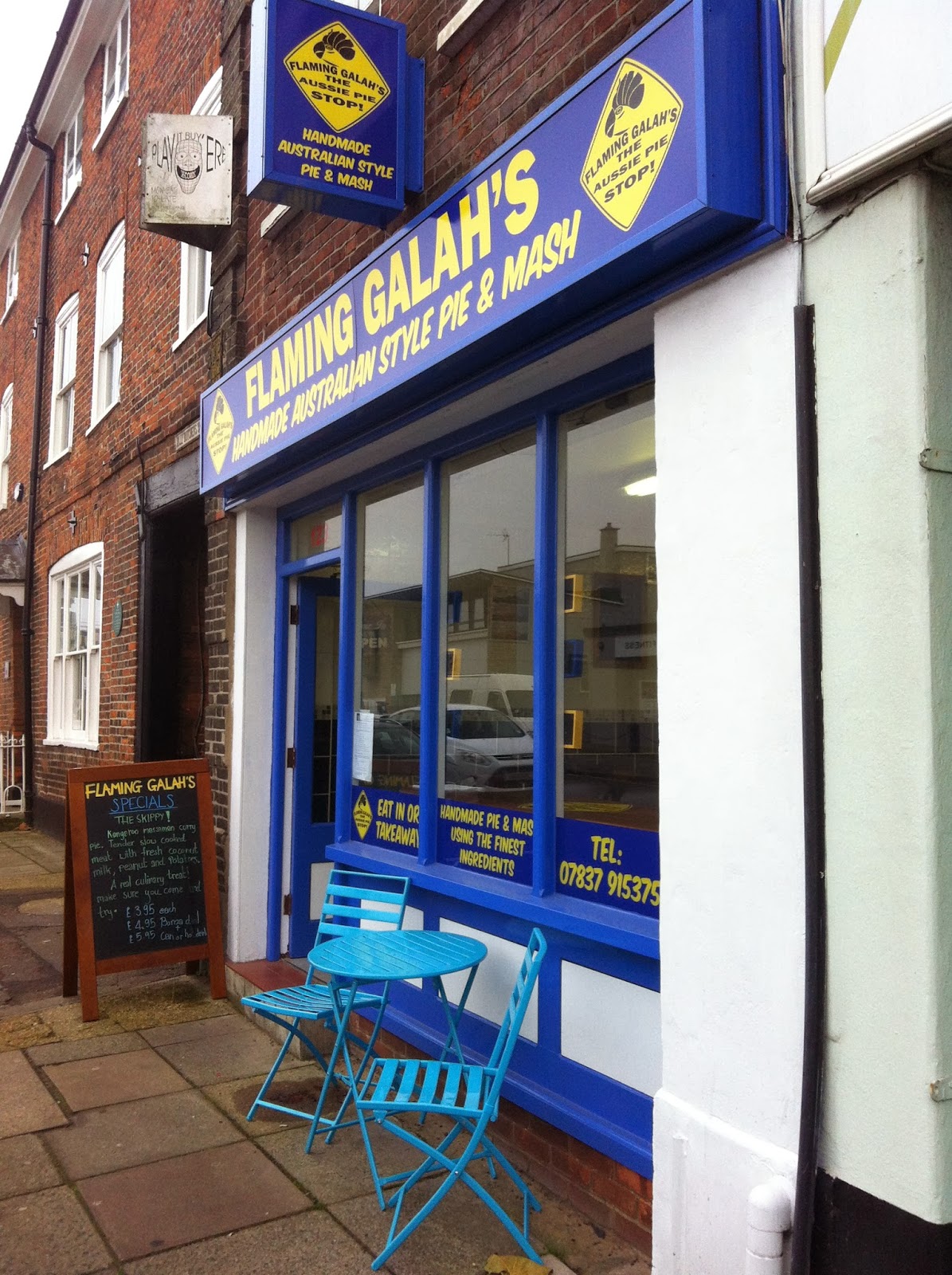 The Fry up Inspector: Flaming Galah's The Aussie Pie Stop - Norwich
