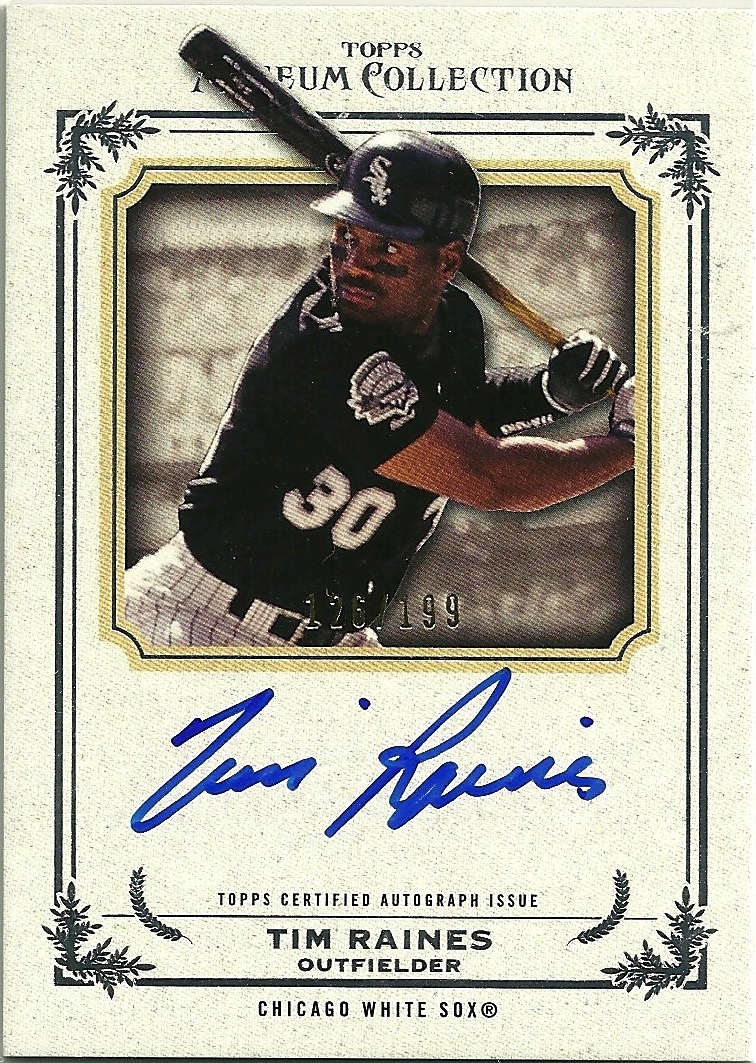 The Snorting Bull: 2013 Topps Museum Tim Raines Autograph