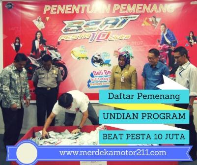 DAFTAR PEMENANG HADIAH UNDIAN BEAT PESTA 10 JUTA TAHUN 2016 | Promo ...