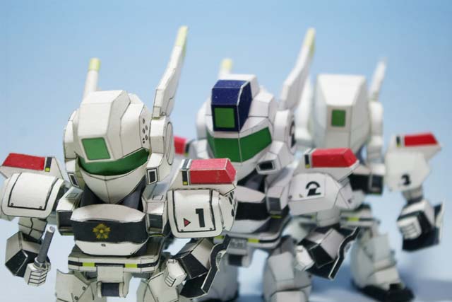Patlabor : SD AV-98 Ingram Paper Toys | Paperized Crafts