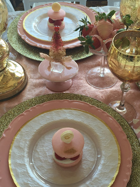 Showered with Pink and Gold and A Giveaway - Purple Chocolat Home