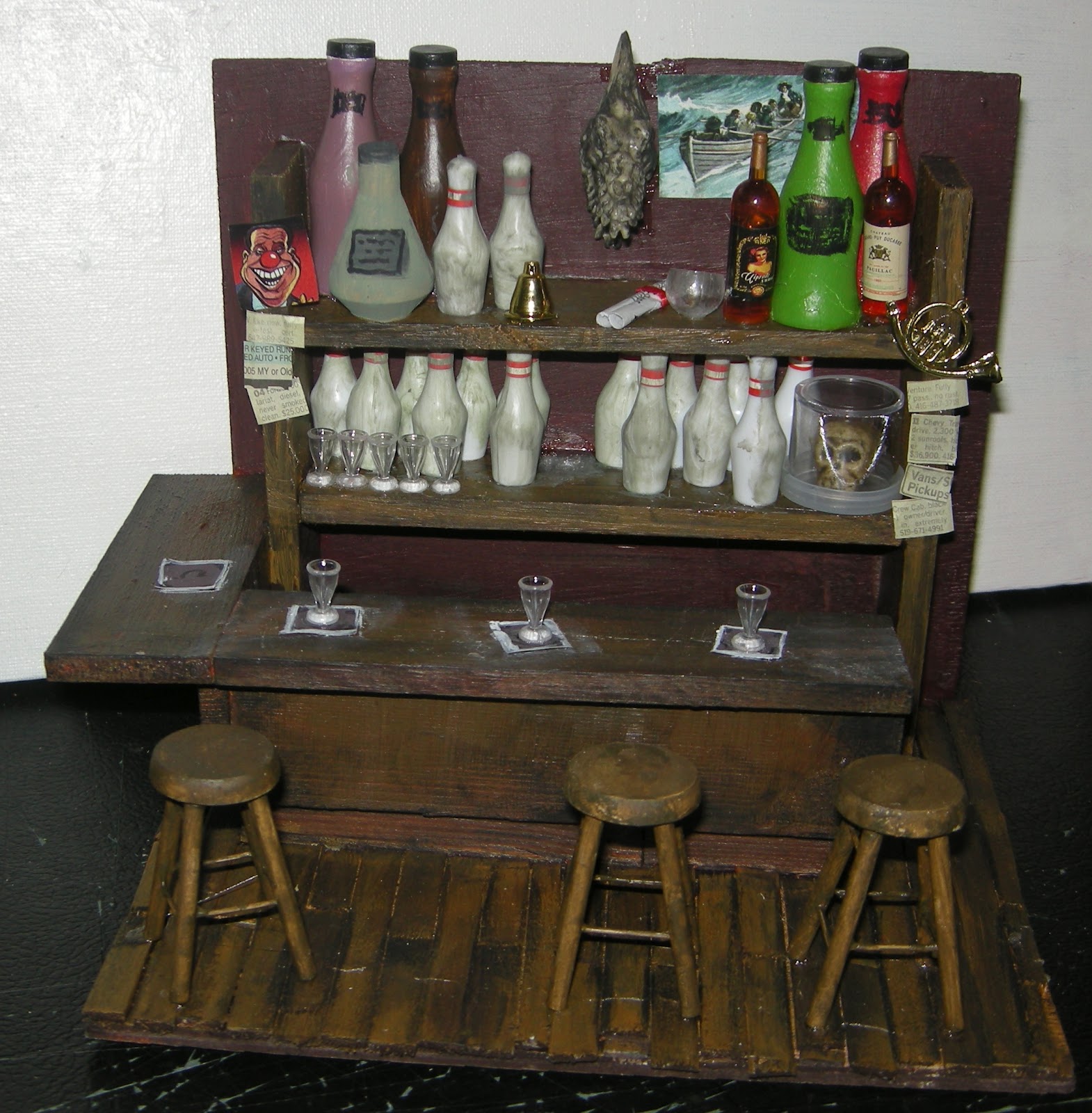 ANY HOW TOWN: Building A Popsicle Stick Bar