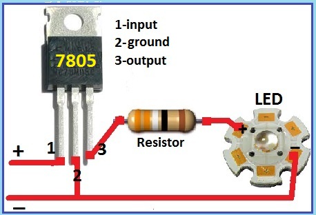 Cheap LED driver using 7805 regulator | simple electronics