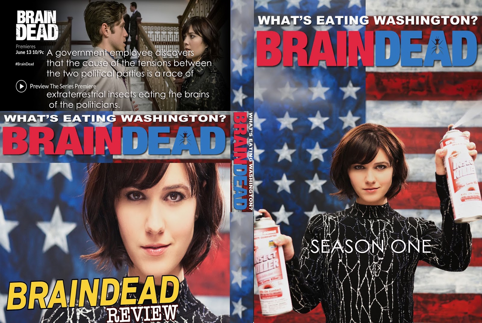 KIM JACOBS UG: BrainDead (TV Series 2016) dvd cover