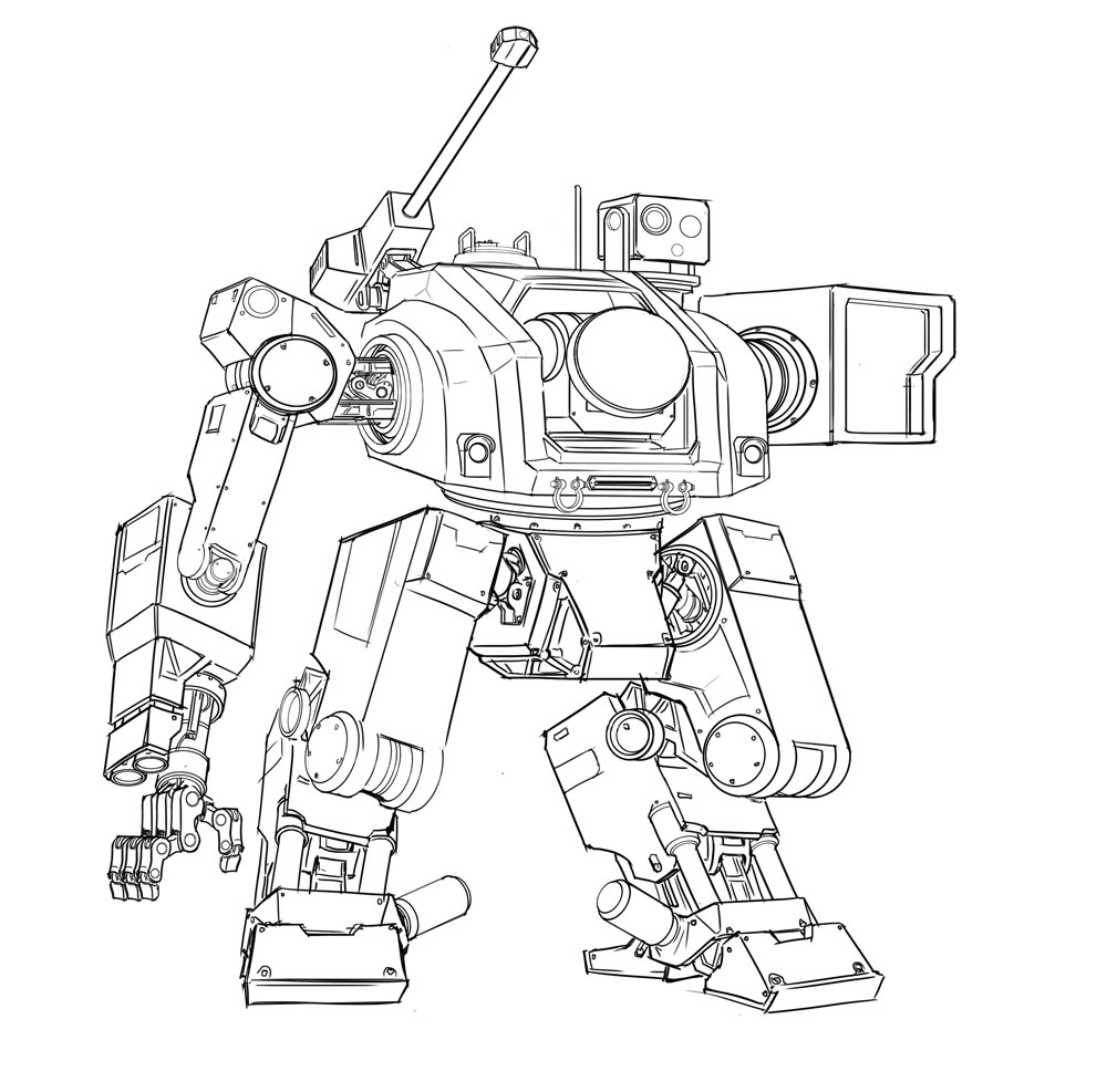 Drawings By Tyler: Mech linework