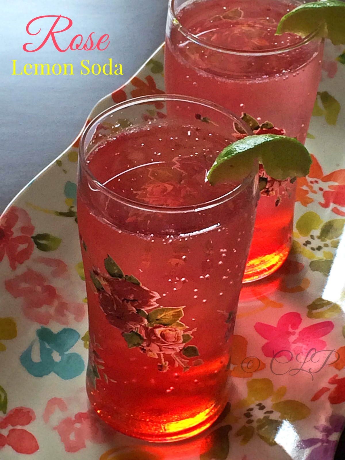 Cook like Priya: Rose lime soda | Summer soda recipe | Rose syrup drink ...