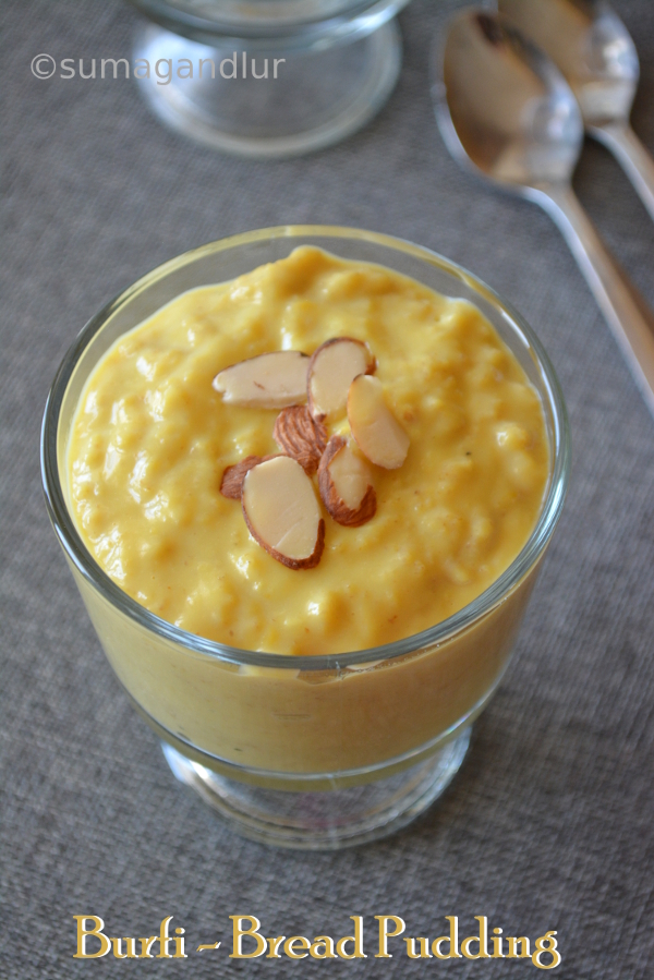 Veggie Platter: Burfi - Bread Pudding