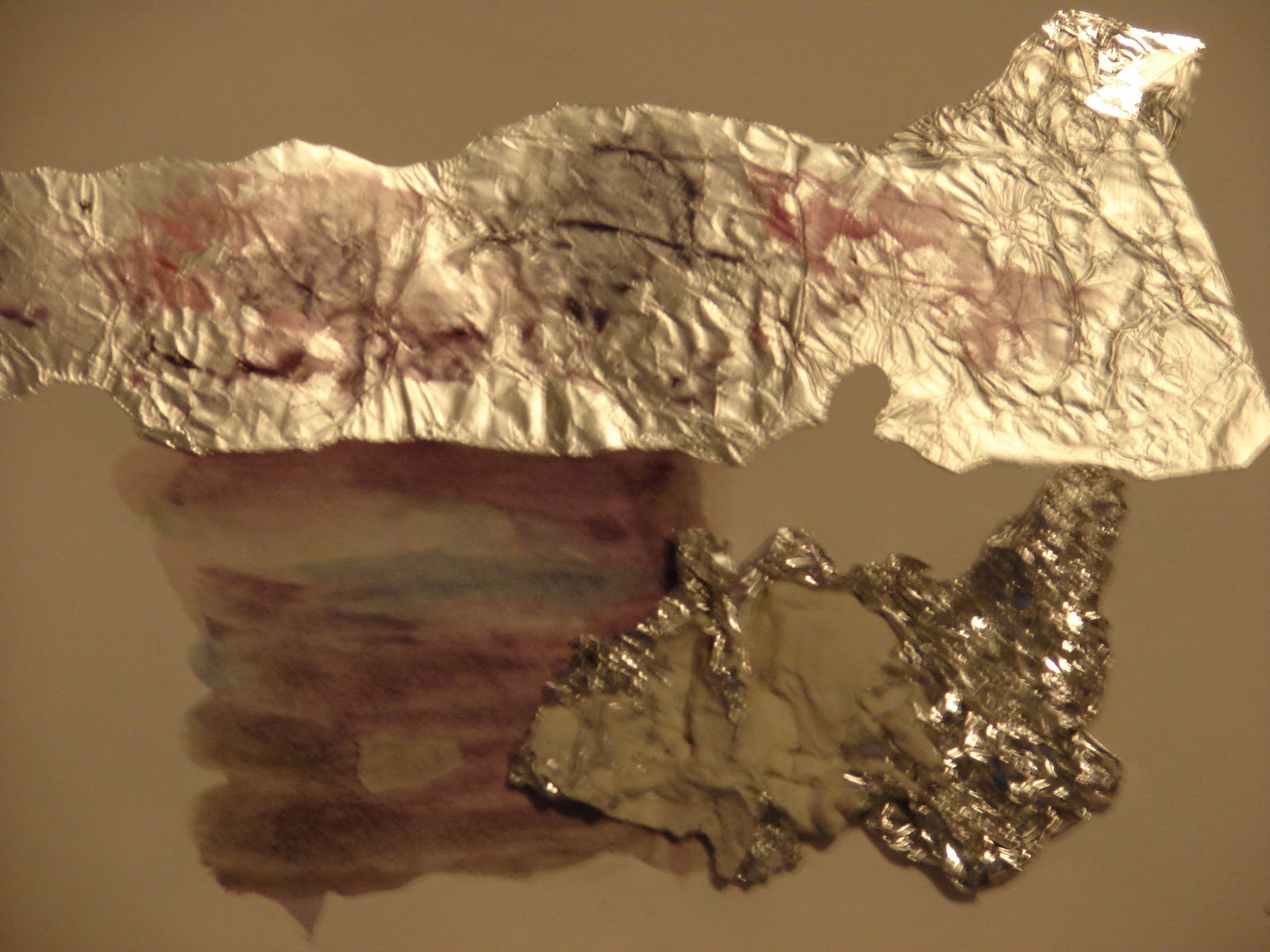 Textiles In Practice: Joanna Dyas: Tin Foil Rock Samples