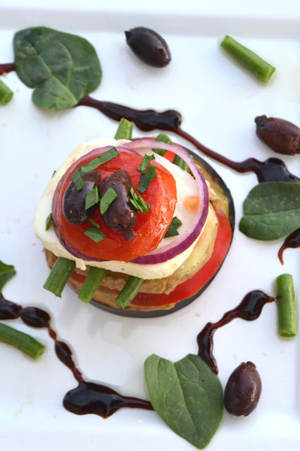 Roasted Vegetable Napoleon | The Nutritionist Reviews
