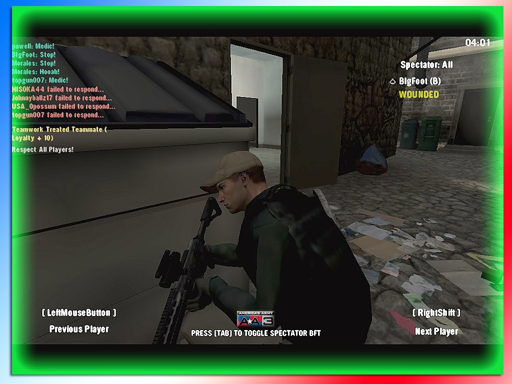 America's Army 3: Recce Rectal Cranial Inversion Redleg Rectal Cranial ...