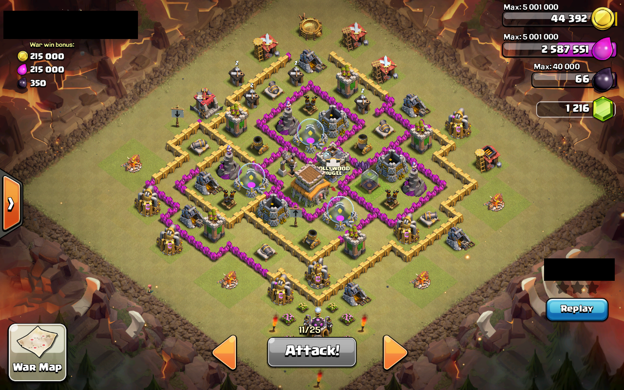 COC BASE 99: TH 8 War Base 38