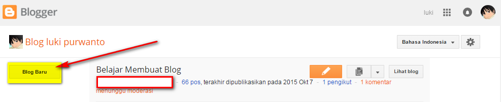 Cara Membuat Blog Di Blogger Untuk Pemula - Caranya Adalah Sebagai Berikut