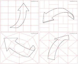 Four grid: Free printable Arrow grid line drawing worksheet/activity ...