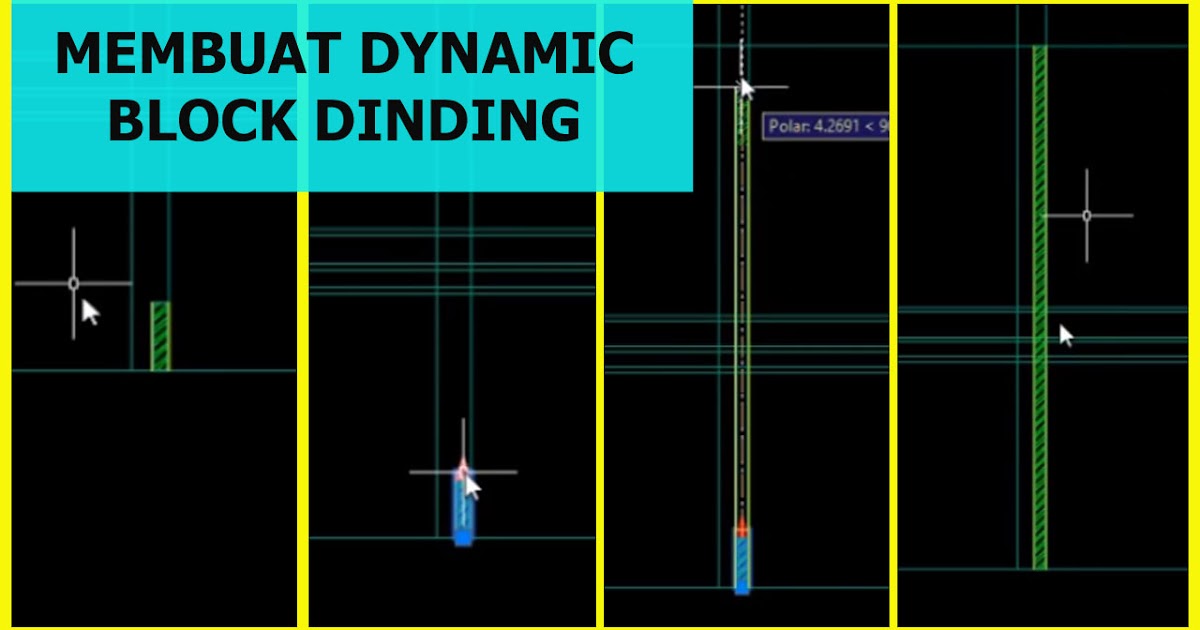 RUMAH ANAK SIPIL: MEMBUAT DINDING BATA DENGAN DYNAMIC BLOCK DI AUTOCAD