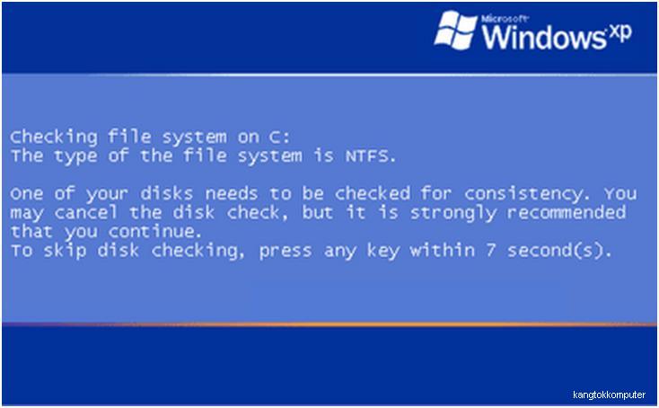 Cara Mengatasi Dilema Check Disk Pada Ketika Melaksanakan Start Up ...