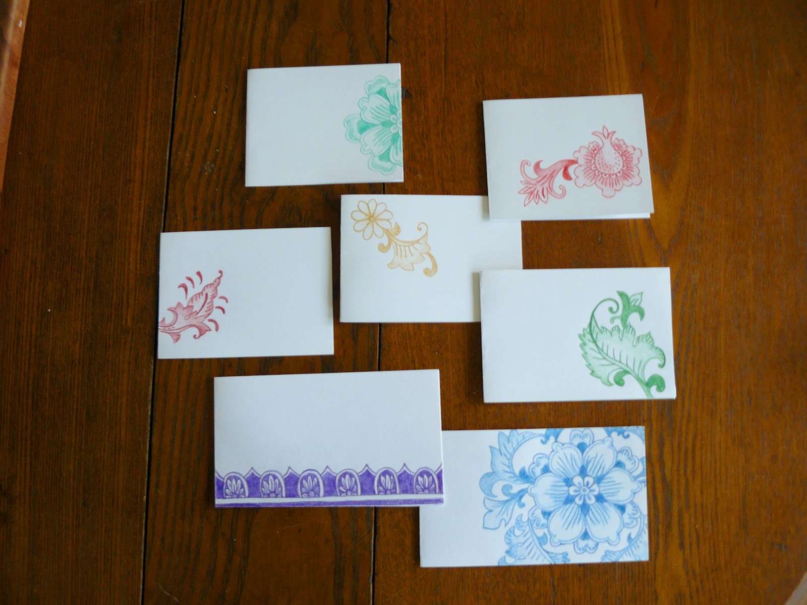 The Woven Home: Card-making Projects: Colored Pencil greeting cards