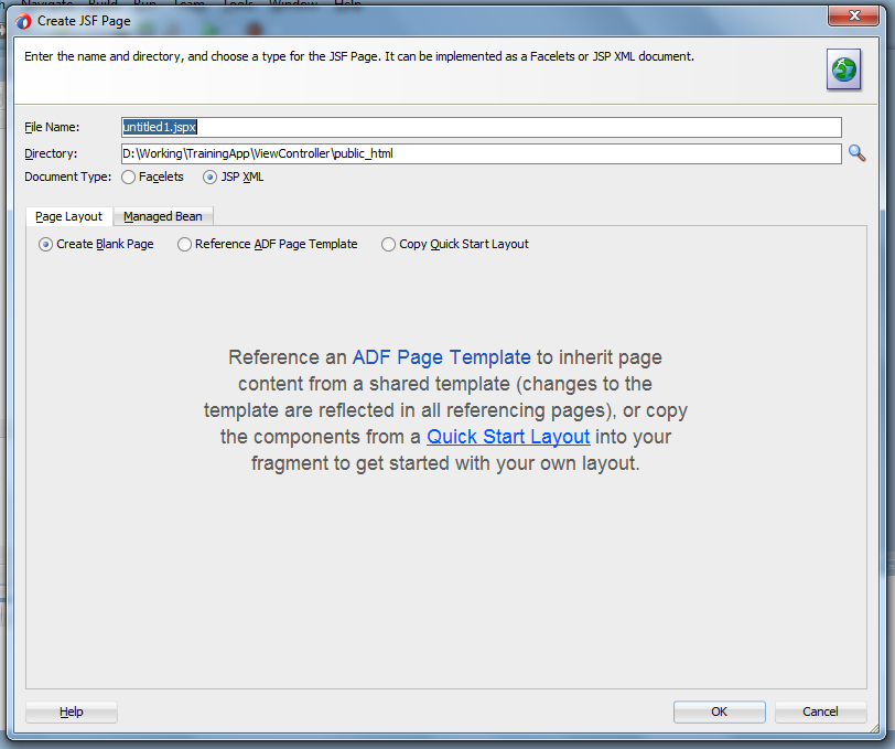 Develop with ADF: How to create ADF Application