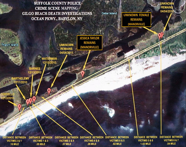 CRIME SCENE USA: LONG ISLAND KILLERS: GRISLY MAP REVEALED