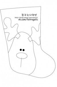 10 Moldes para hacer bonitas botas navideñas en fieltro ~ lodijoella