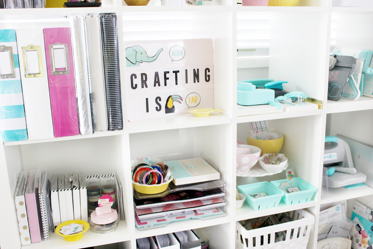 Glass Half Full: My updated scrapbook studio