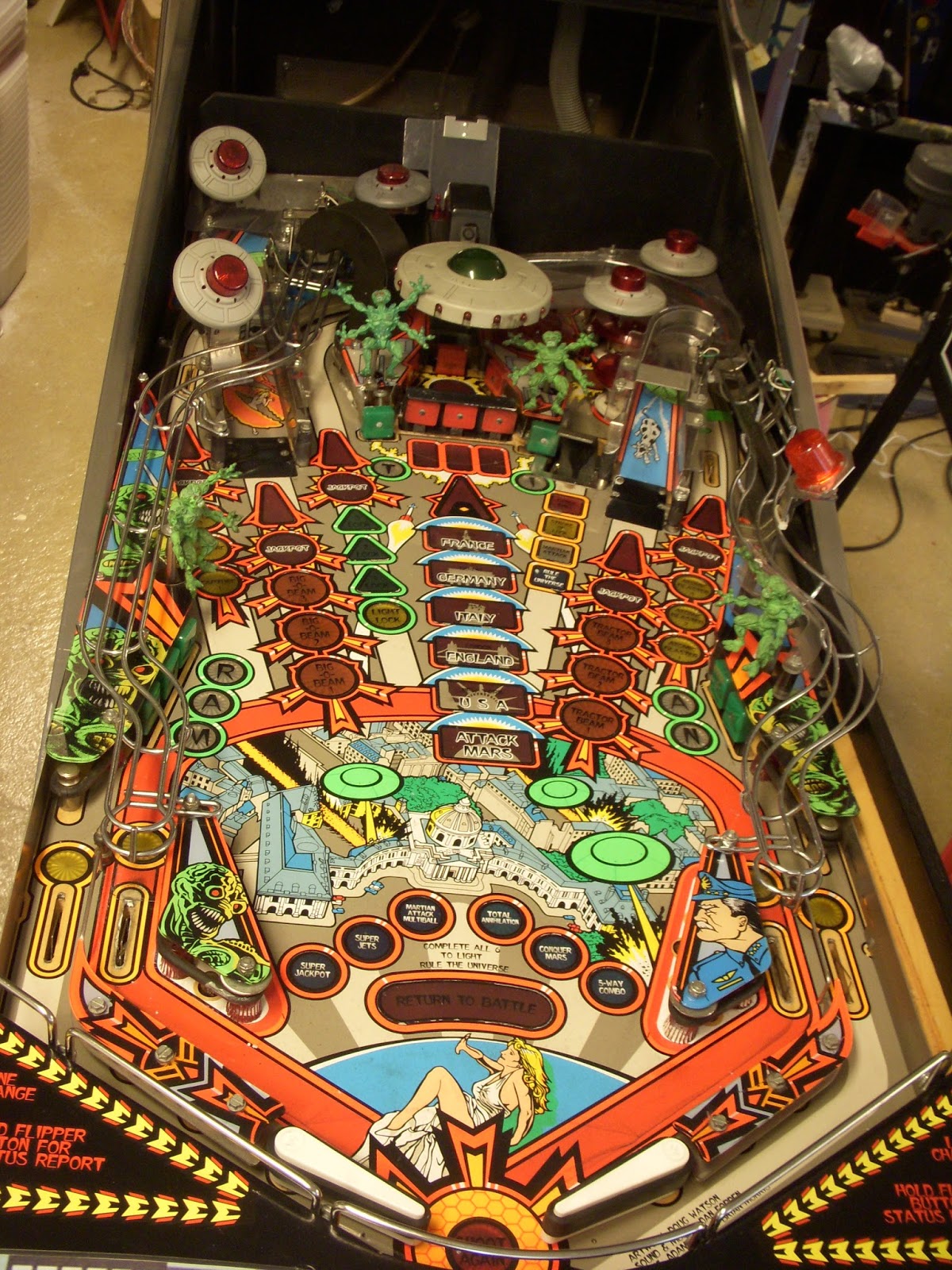 Pinball: Attack from mars