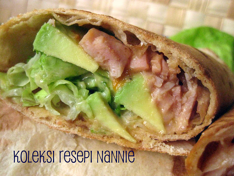 RESEPI NENNIE KHUZAIFAH: SARAPAN PAGI NI - TORTILLA WRAP