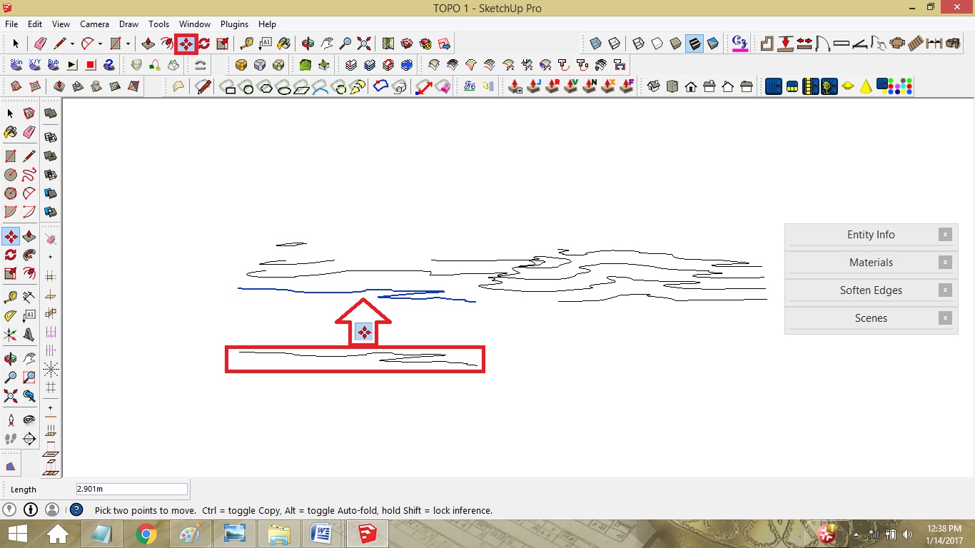 HOW TO DRAW CONTOUR LINES AND 3-D TOPOGRAPHIC MODEL USING SKETCH UP