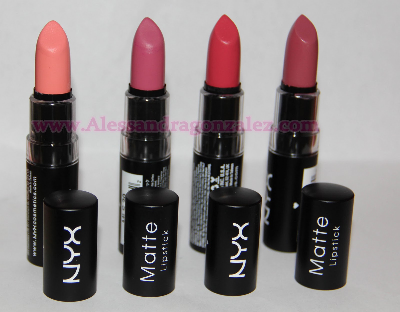 NYX Matte Lipsticks: Swatches Y Mini Review