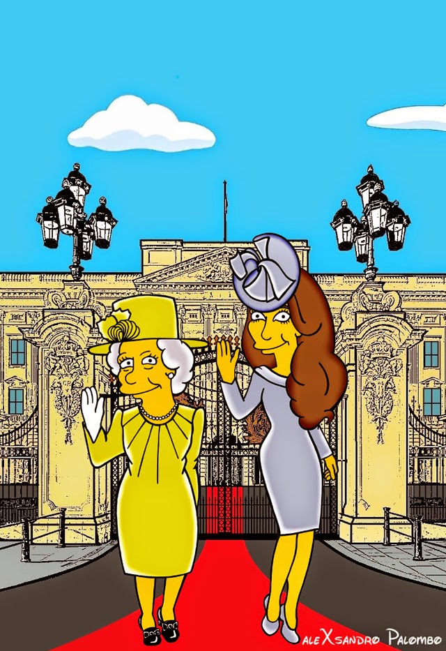 Kate Middleton gets The Simpsons treatment – Emily Jane Johnston