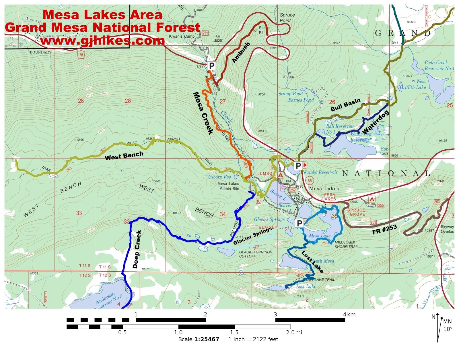 gjhikes.com: Mesa Lake Shoreline Trail