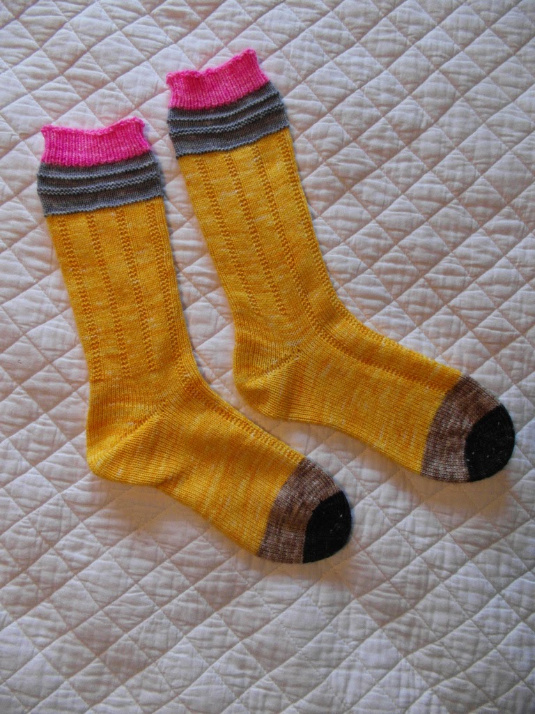 Lazy Daisy Knits by Amanda: No. 2 Pencil Knit Socks