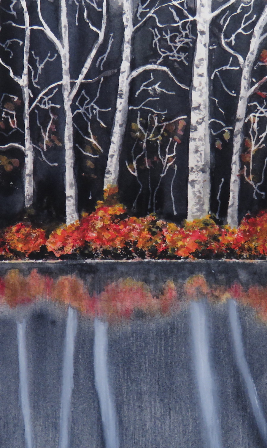 Cheryl Johnson Art: Dark Water Reflection ... Finished Student ...